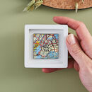 Personalised Miniature Square Map Framed Gift By Bombus ...