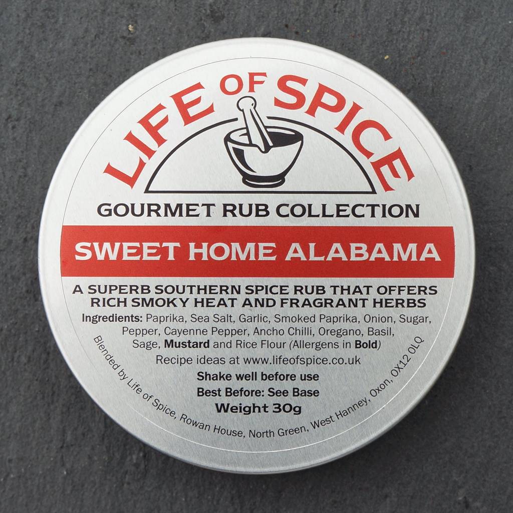 Sweet Home Alabama Gourmet Barbecue Rub By Life Of Spice ...