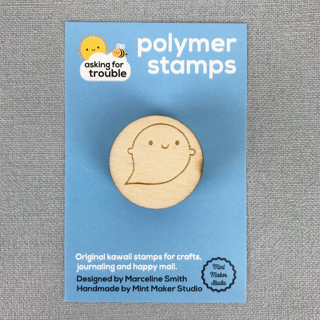 little ghost polymer stamp by asking for trouble | notonthehighstreet.com