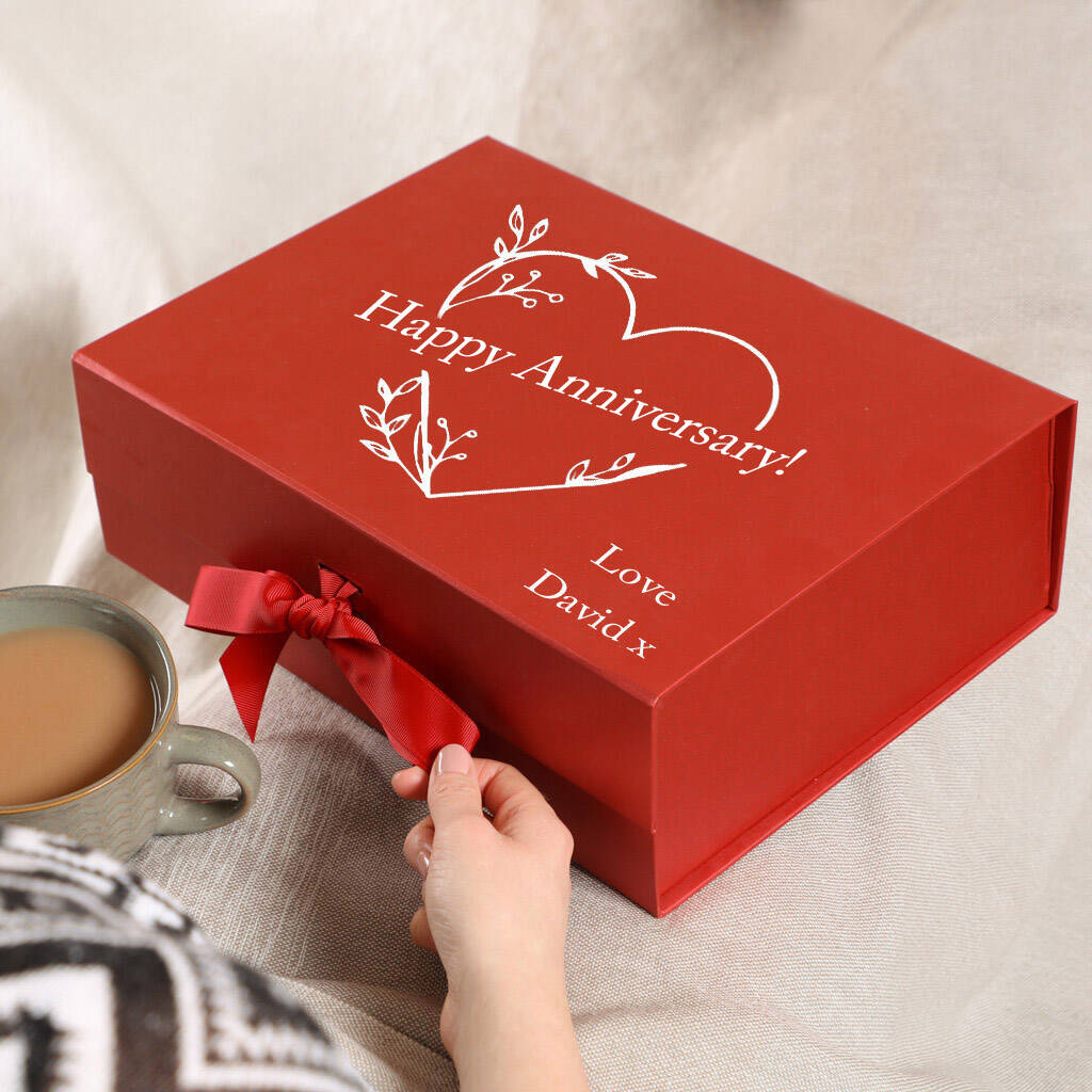 Luxury Personalised Heart Gift Box By Dibor | notonthehighstreet.com