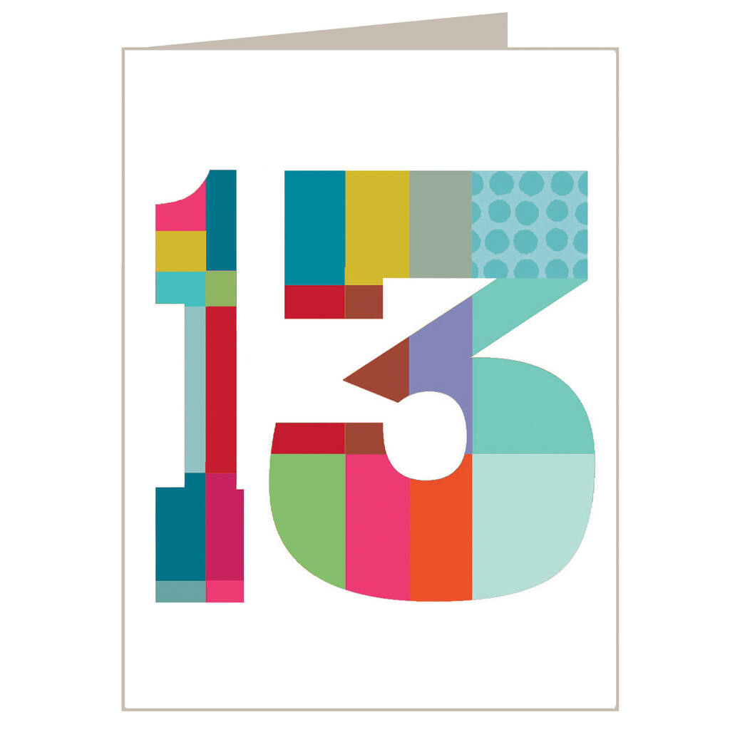 Mini Number Thirteen Card By Kali Stileman Publishing ...