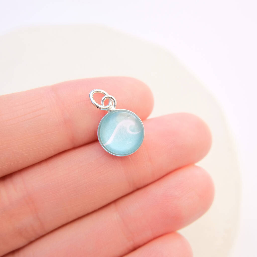Sterling Silver Wave Charm By Cassiopi | notonthehighstreet.com
