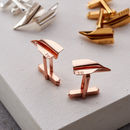 Personalised Paper Plane Cufflinks By Posh Totty Designs ...