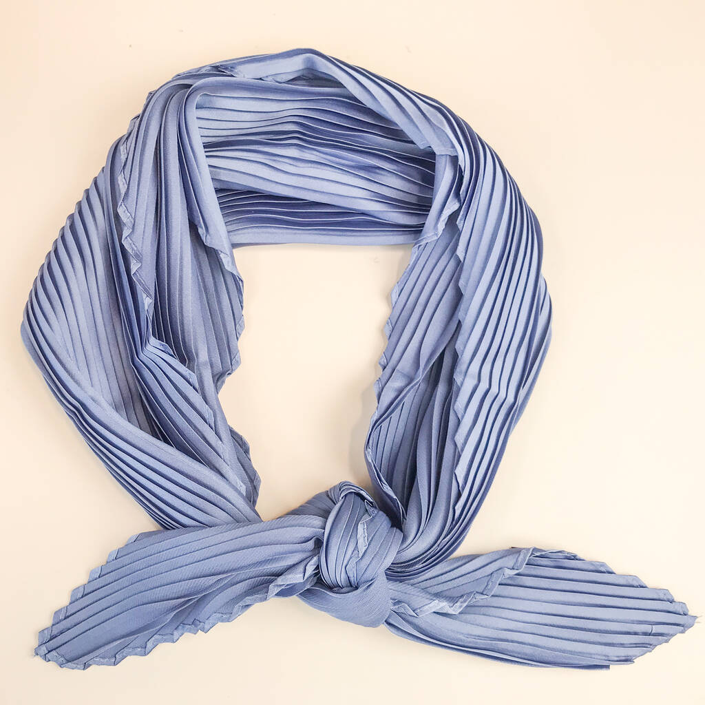 Elegant Folded Silk Scarf By GY Studios