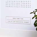 Personalised Wordsearch Print By Posh Totty Designs Creates ...
