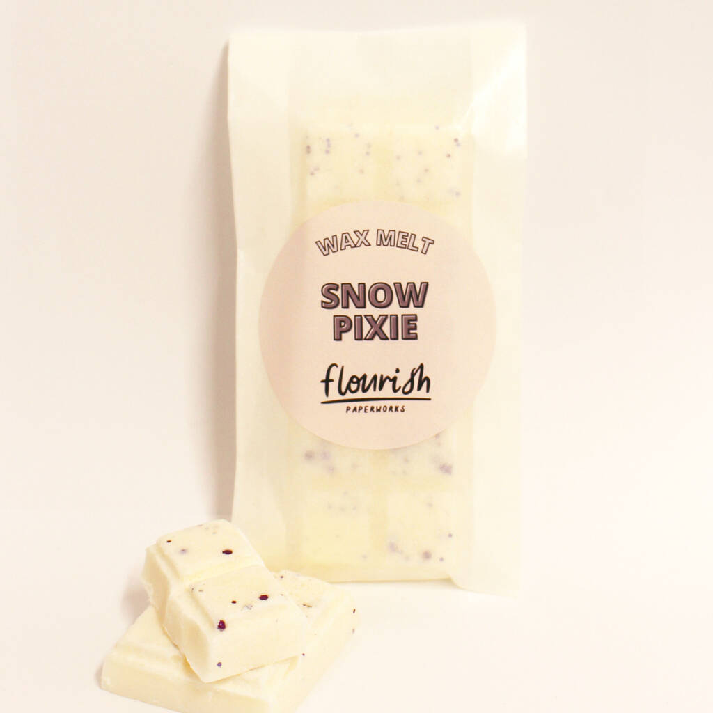 Snow Pixie Wax Melt Snap Bar By Flourish Paperworks