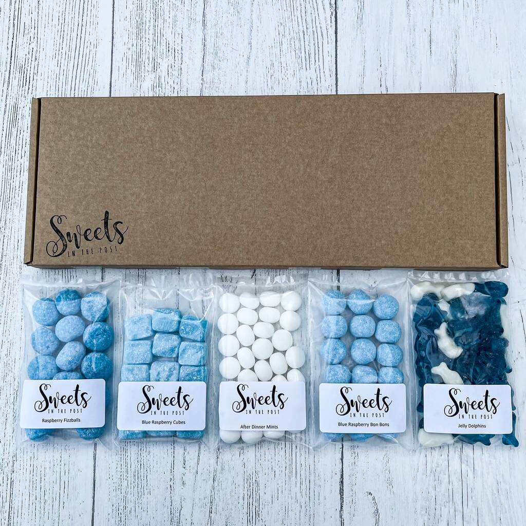 Blue Velvet Letterbox Sweets Gift Box By sweets in the post ...