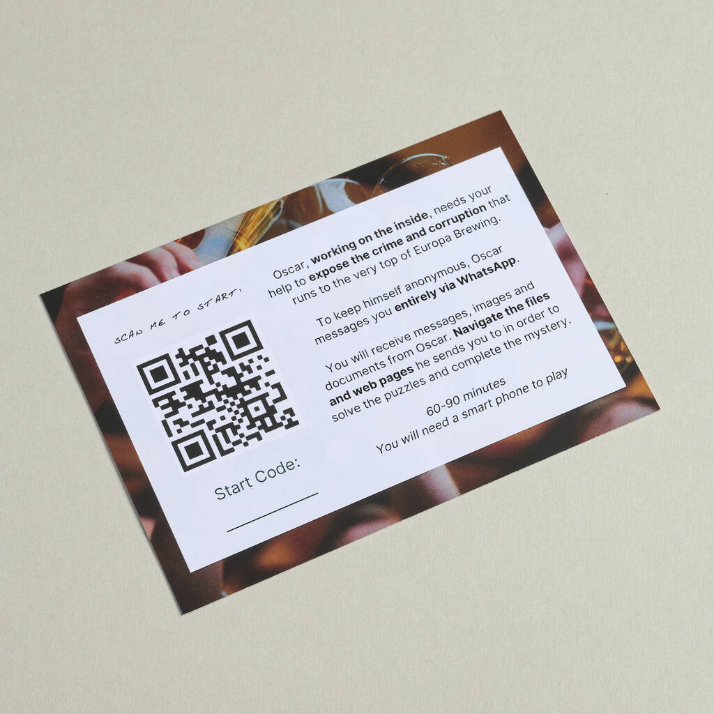 A Digital Escape Room Communicate Through Whats App By Puzzle Post UK