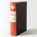 personalised book box file or ring binder by klevercase ...