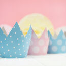 Pink Or Blue Spotty Party Crowns By Postbox Party | notonthehighstreet.com