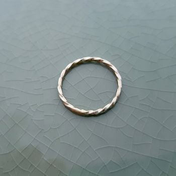 Twisted Sterling Silver Stacking Ring By Anna Calvert Jewellery ...
