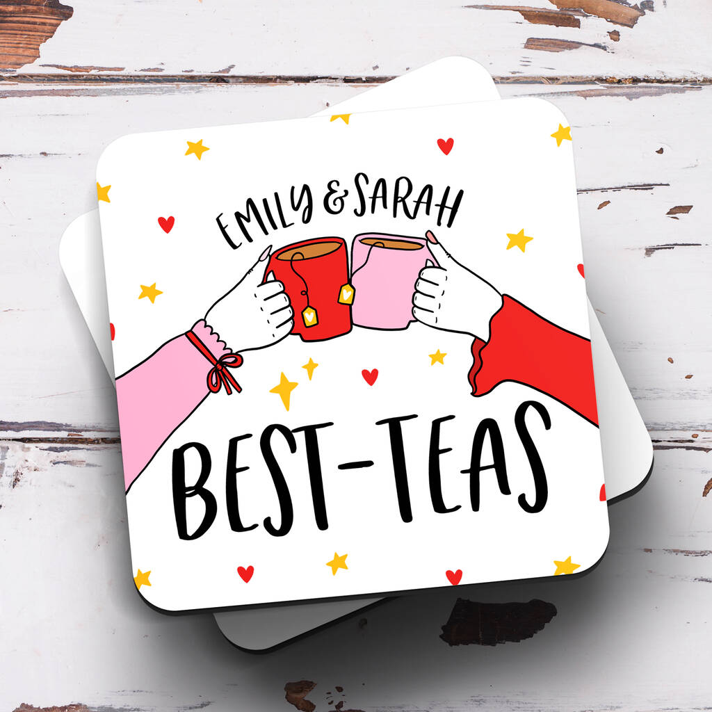 Personalised Coaster 'Best Teas' By Arrow Gift Co