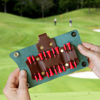 Personalised Leather Golf Tee Holder By Johny Todd | notonthehighstreet.com