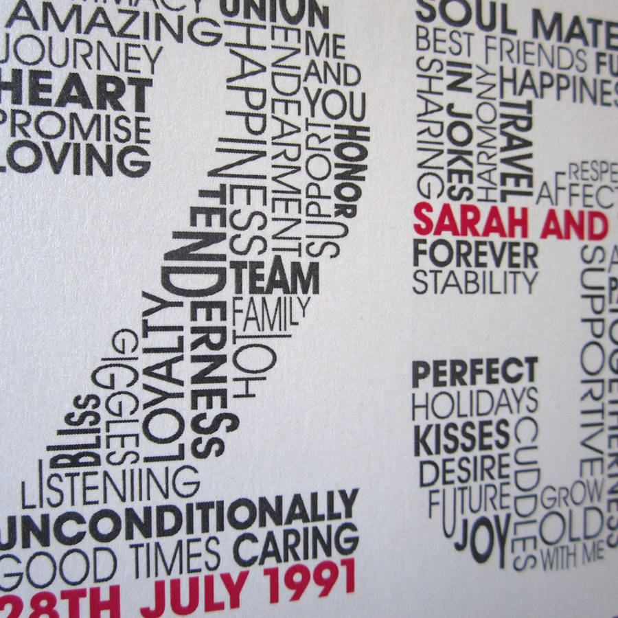 personalised silver wedding anniversary card by mrs l cards ...