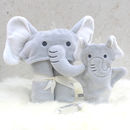 personalised humphrey elephant baby towel by bathing bunnies ...