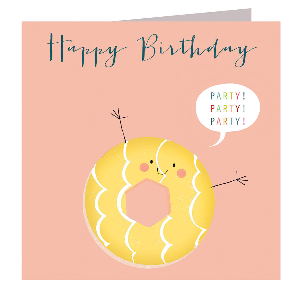 Party Ring Birthday Card By Kali Stileman Publishing
