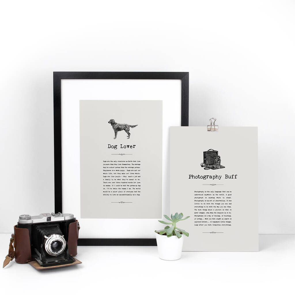Literature Buff Print By Coulson Macleod | notonthehighstreet.com