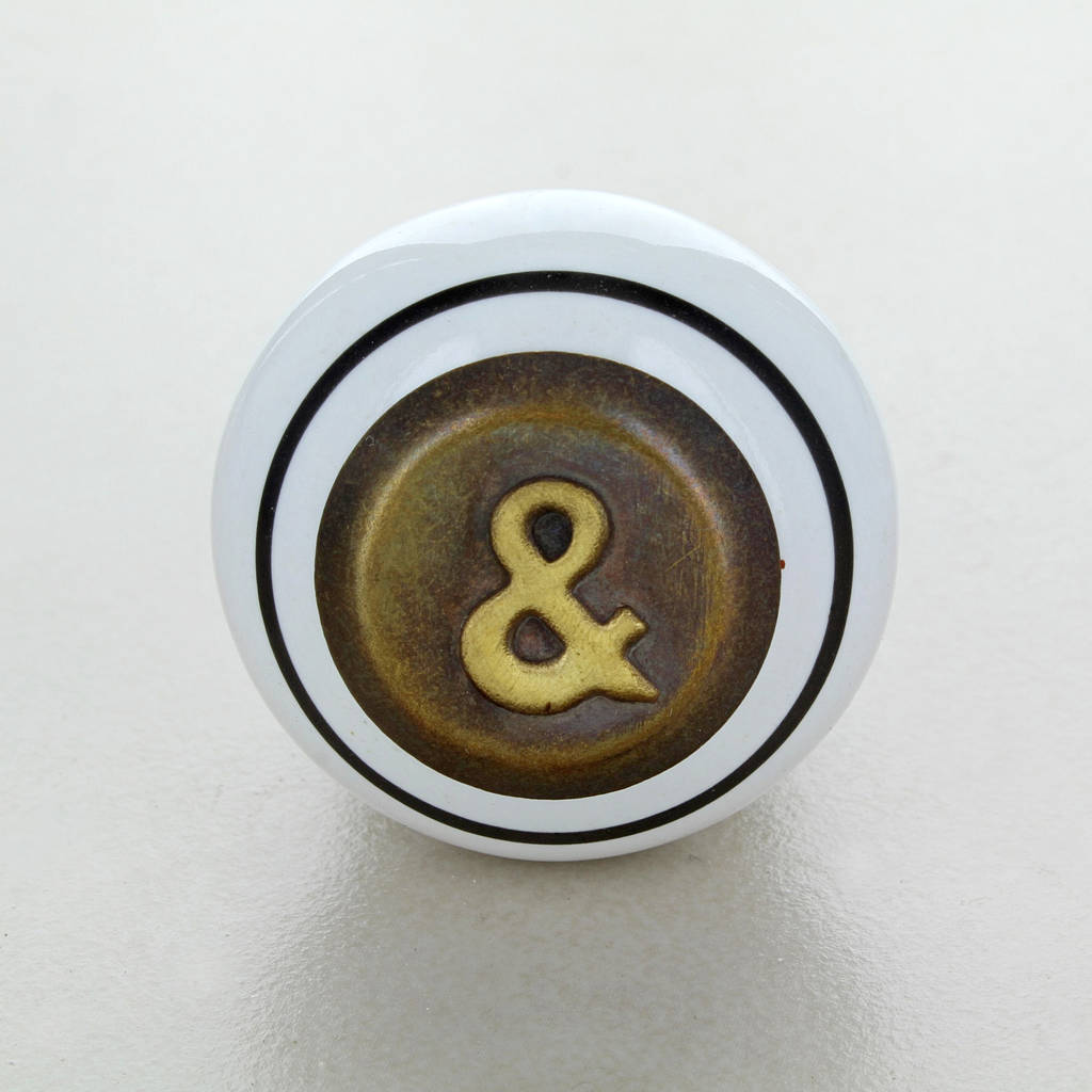 Copper Monogram Ceramic Door Knobs Pull Handles By G Decor ...
