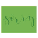 Mini Sorry Card By Kali Stileman Publishing | notonthehighstreet.com