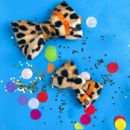 Leopard Neon Dog Bow Tie By The Distinguished Dog Company ...