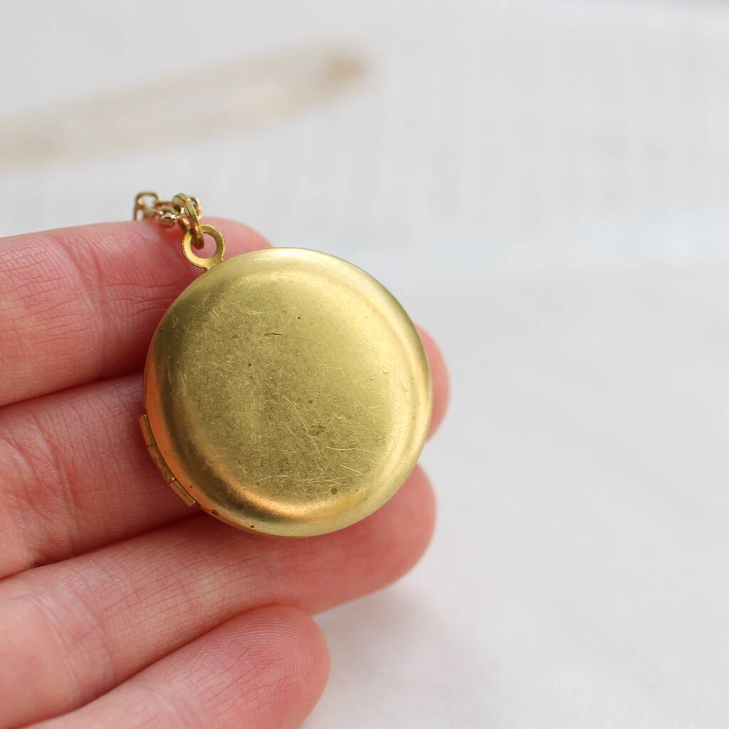 Simple Round Personalised Locket Necklace By Silk Purse, Sow's Ear ...