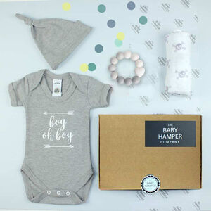 New Baby Boy Letter Box Gift Hamper By The Baby Hamper Company ...