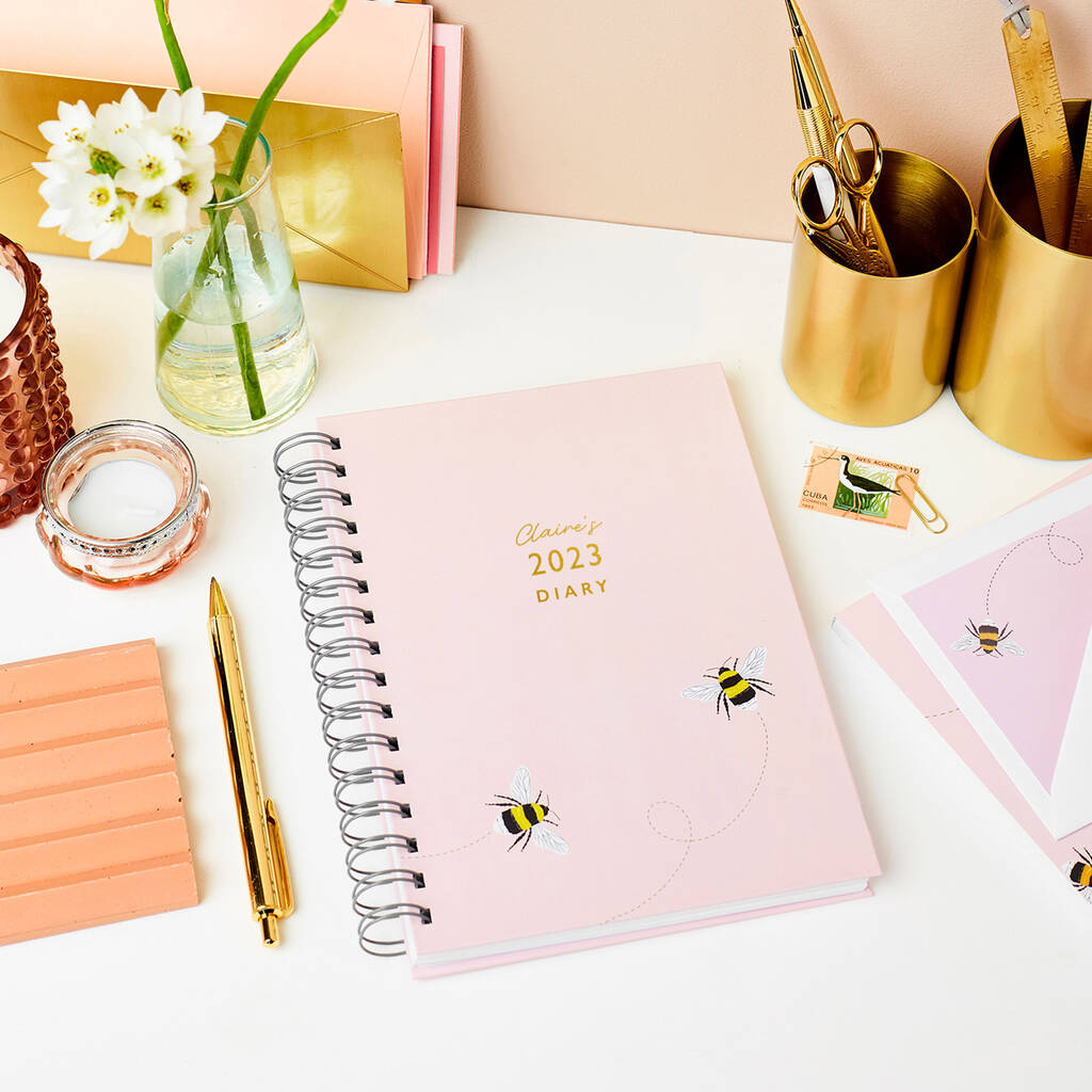 Personalised Bee 2023 Diary By Martha Brook | notonthehighstreet.com