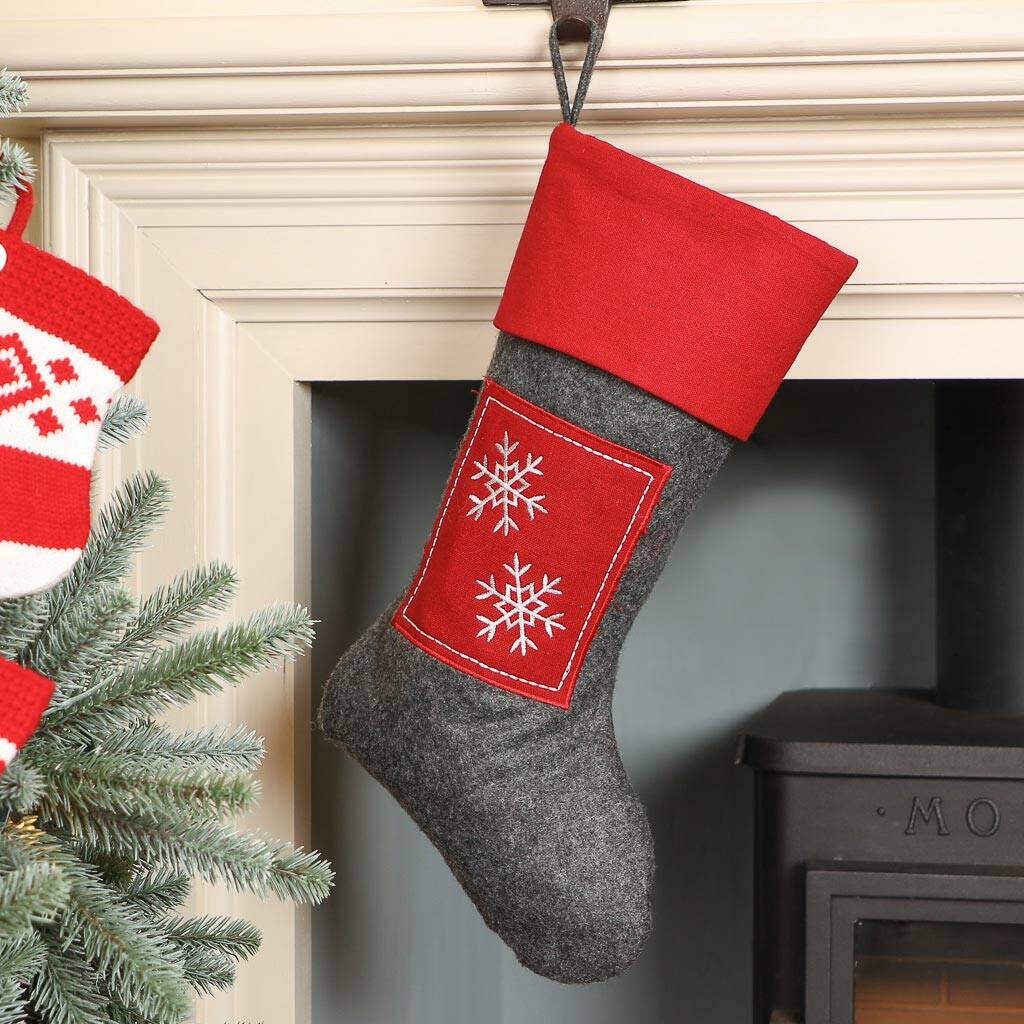 Personalised Scandi Patchwork Christmas Stockings By Dibor ...