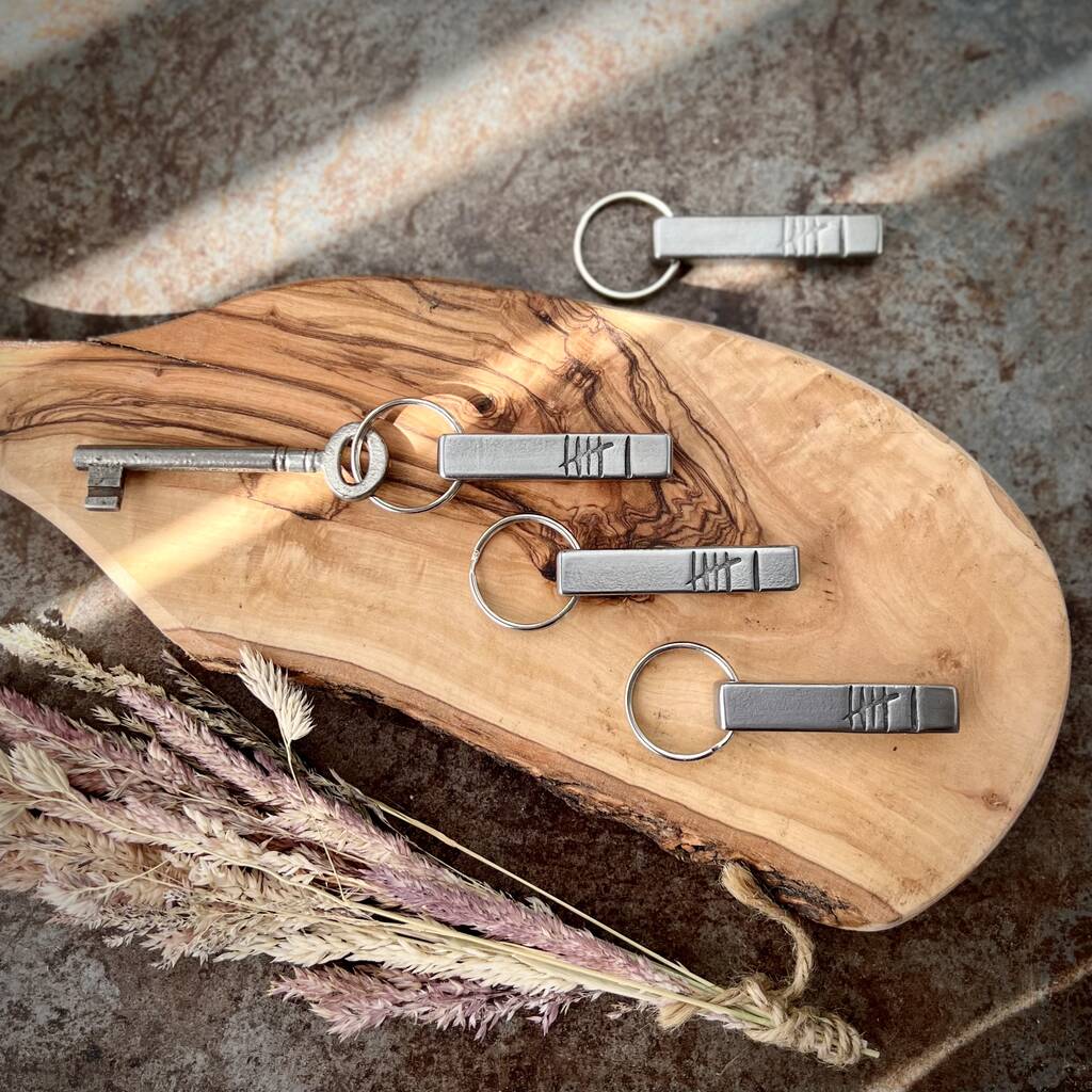 Iron Key Ring For 6th Anniversary Tally Mark By Coach House Forge ...