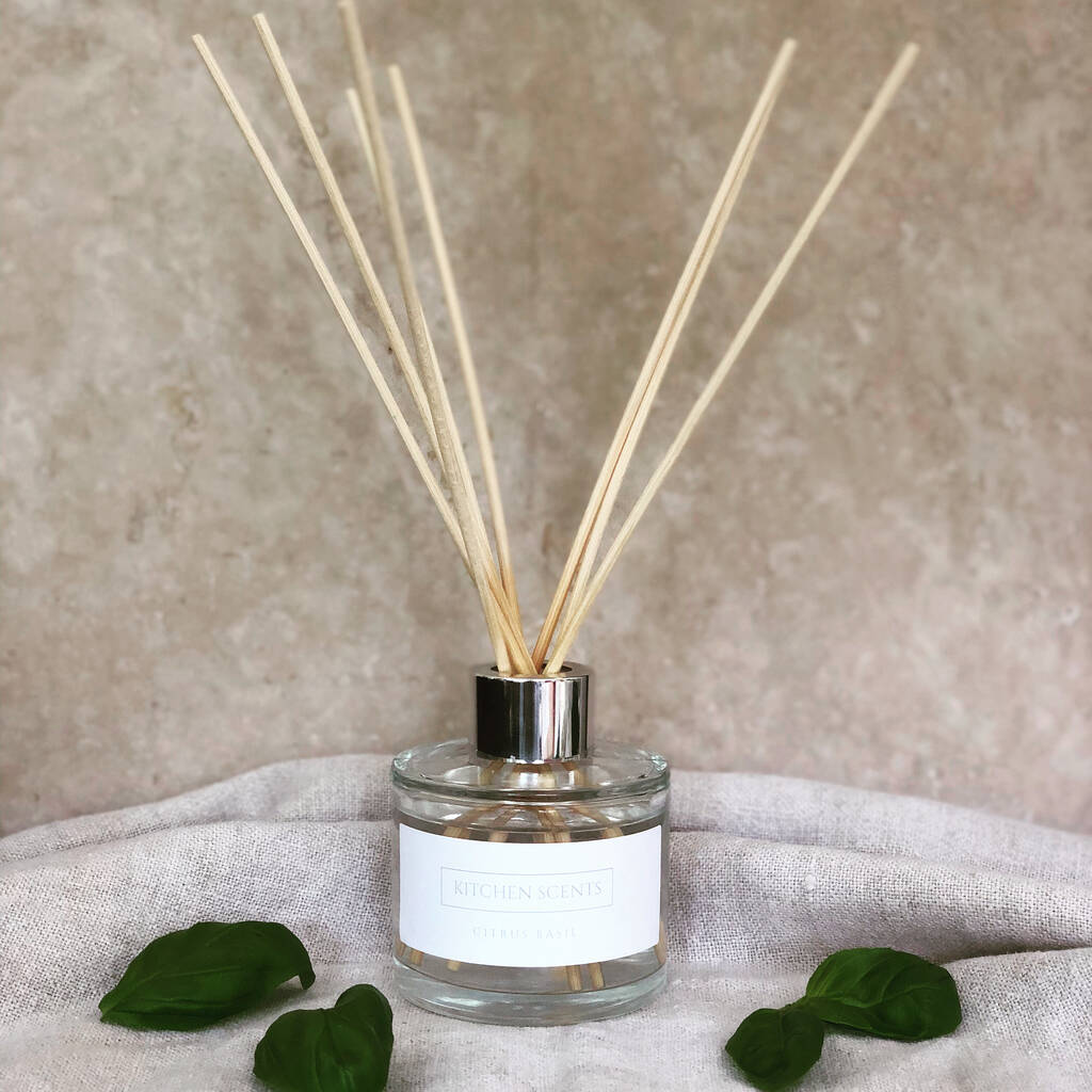 Citrus Basil Reed Diffuser By Kitchen Scents | notonthehighstreet.com