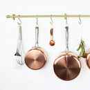 Brass Pot And Pan Rail Kitchen Storage By Proper Copper Design ...