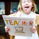 reasons we love our teacher book by letterfest | notonthehighstreet.com