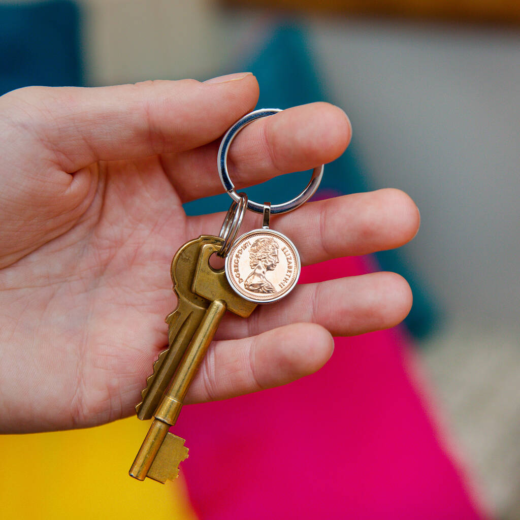 Lucky Penny Coin Keyring 1979 To 2005 By Ellie Ellie ...
