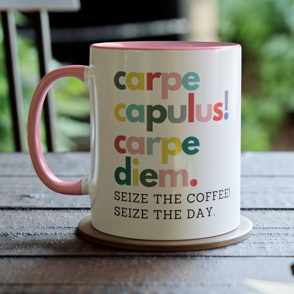 Carpe Capulus. Seize The Coffee Mug By Thornes | notonthehighstreet.com