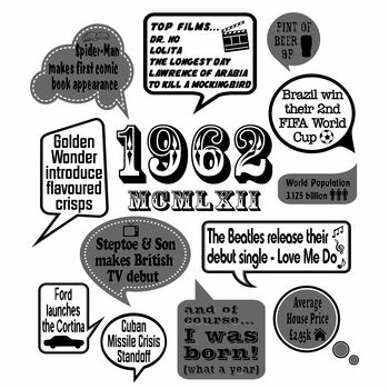 'Events Of 1962' 60th Birthday Gift Apron By Good Time Gifts ...