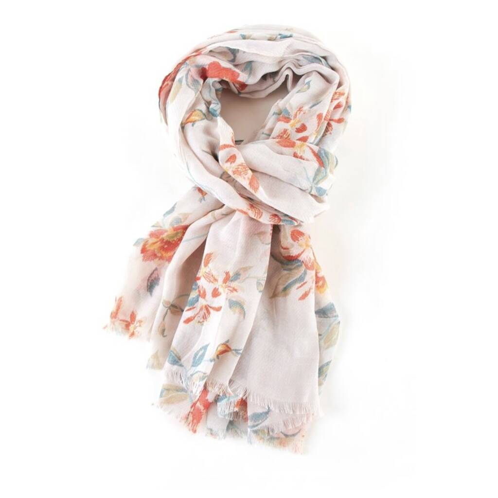 Pastel Flower Print Scarf By My Posh Shop | notonthehighstreet.com