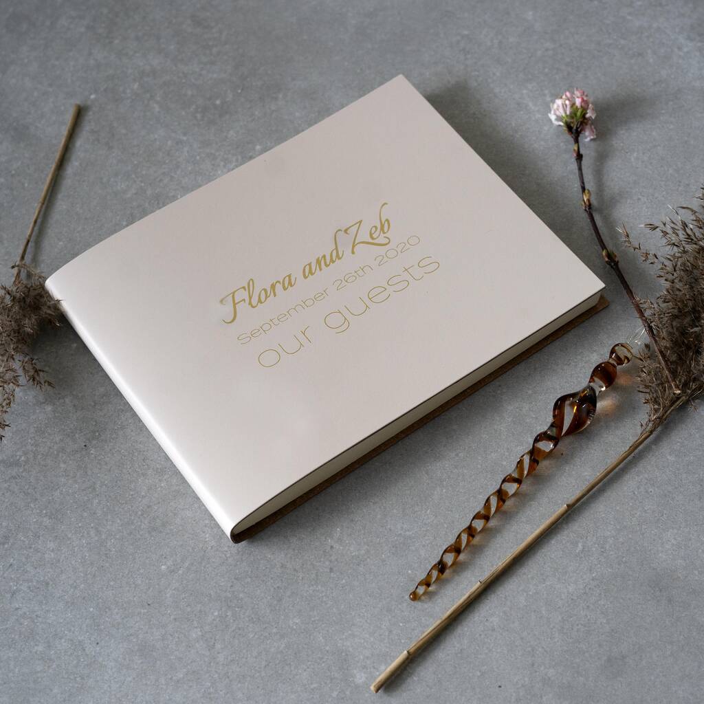 Modern Lux Personalised Guest Book By Undercover | notonthehighstreet.com