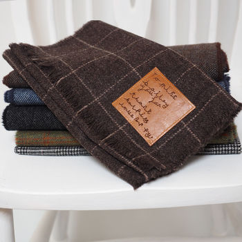 Lambswool Scarf With Handwritten Message By Stabo | notonthehighstreet.com