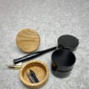 Oak Calligraphy Ink Pot Holder By Keiyosa | notonthehighstreet.com