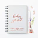 Personalised Baby Journal By Martha Brook | notonthehighstreet.com