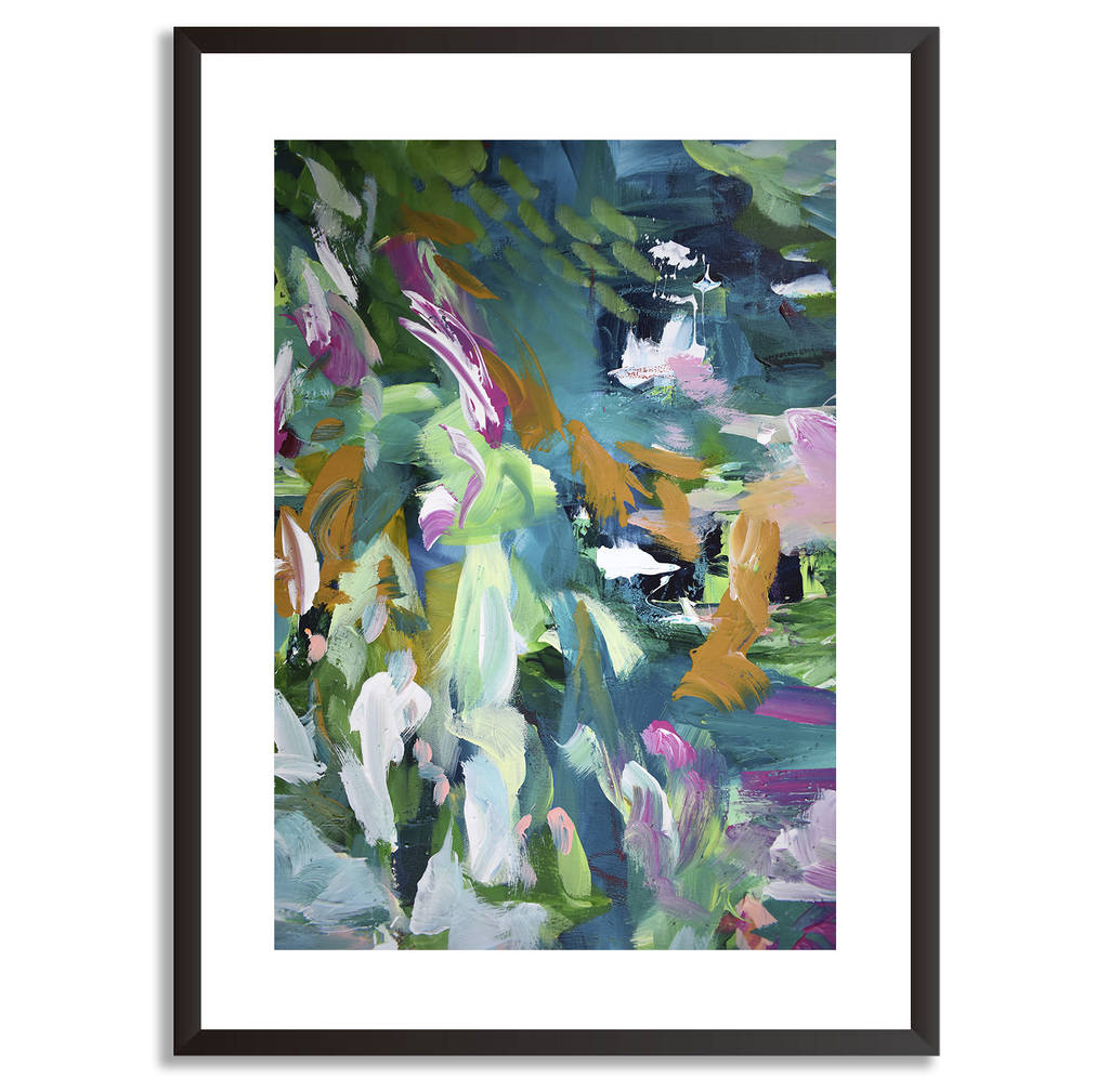 teal art prints decor large abstract wall art prints by original art ...