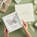 Personalised 3 D Map Butterfly Framed Print By Bombus ...