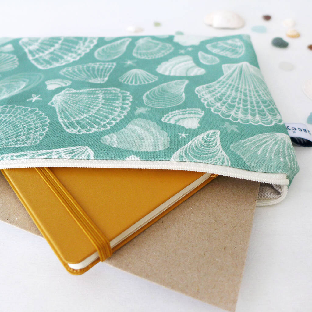 Seashells Travel Pouch By Charlotte Macey | notonthehighstreet.com
