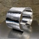 Handmade Hammered Personalised Cuff Bracelet By Hersey Silversmiths ...