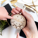 Personalised First Christmas Train Bauble Decoration By Clouds And ...