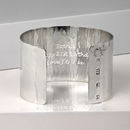 Handmade Hammered Personalised Cuff Bracelet By Hersey Silversmiths ...