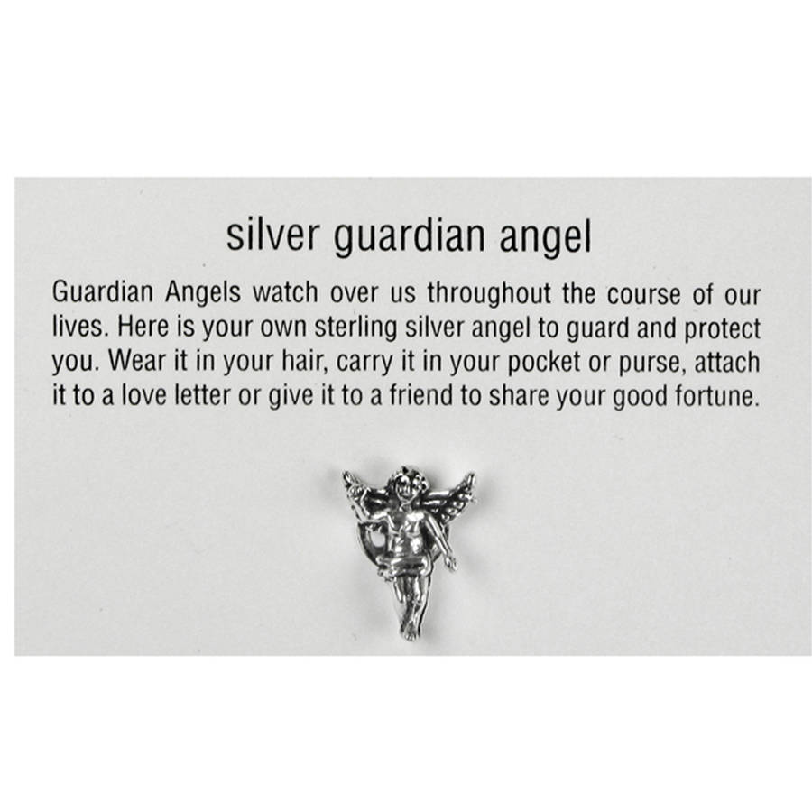 silver guardian angel keepsake pin by tales from the earth ...