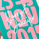Personalised Bold Special Date Couples Typography Print By Oakdene ...
