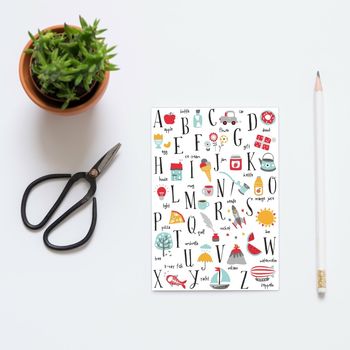 A5 Alphabet Notebook By Ink & Ocean | notonthehighstreet.com