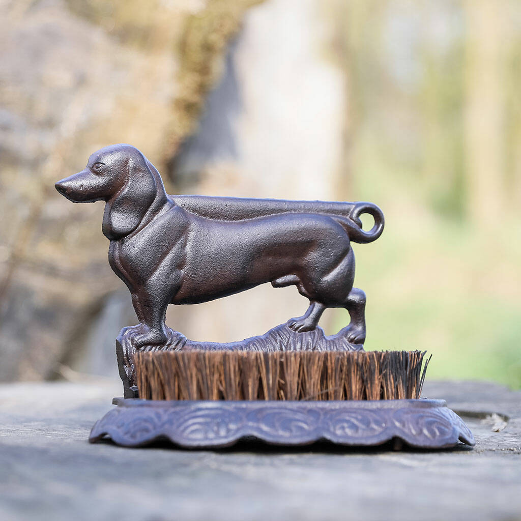 Garden Dog Boot Brush And Scraper By Dibor | notonthehighstreet.com